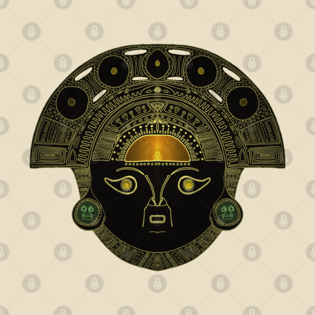 God Sun Mask (INTI) - Ornaments - T-Shirt | TeePublic