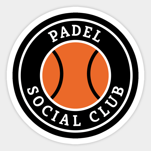 Padel Social Club - Padel - Sticker | TeePublic