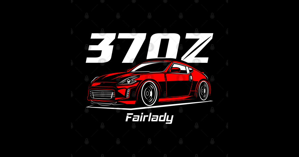 Racing Red 370Z JDM - 370z - Sticker | TeePublic