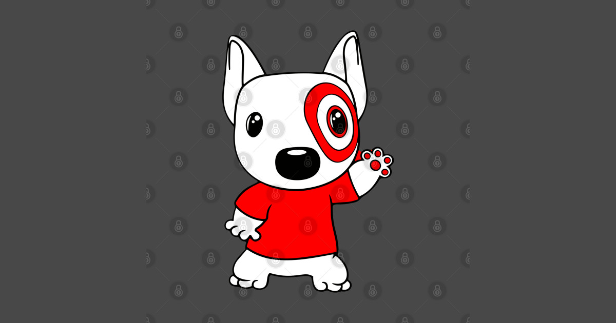 Cute Bullseye Dog Team Member - Target Team Member - T-Shirt | TeePublic