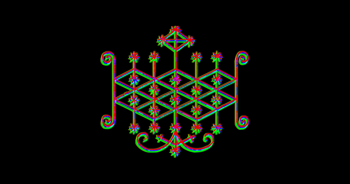 Voodoo Psychedelic Veve - Veve - Sticker | TeePublic