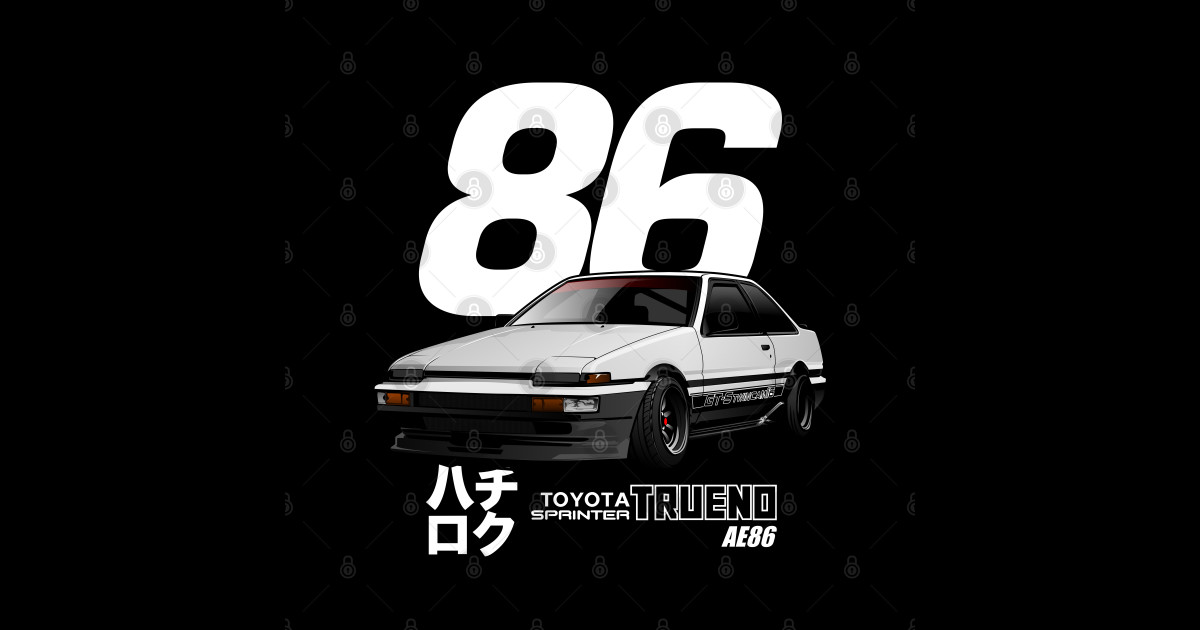 HACHIROKU AE86 - Toyota Ae86 Hachiroku Jdm Japan - Sticker | TeePublic