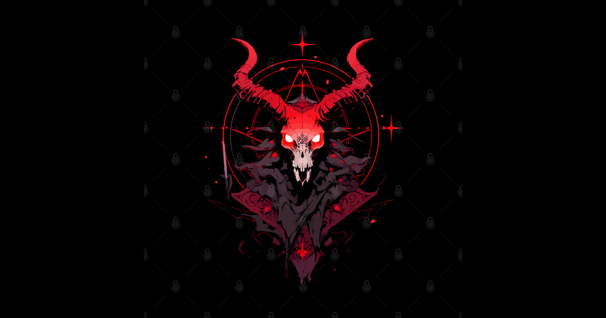 demon - anime style - Demons - Sticker | TeePublic