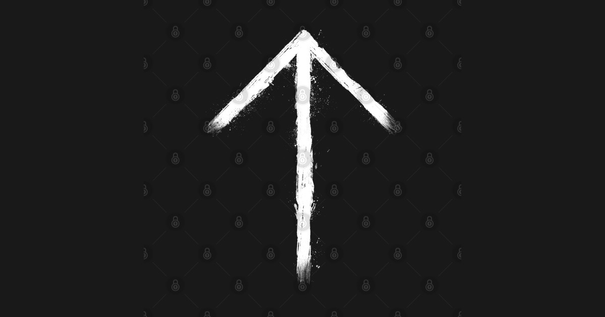 Tiwaz - Rune of Tyr White Grunge - Tyr - T-Shirt | TeePublic