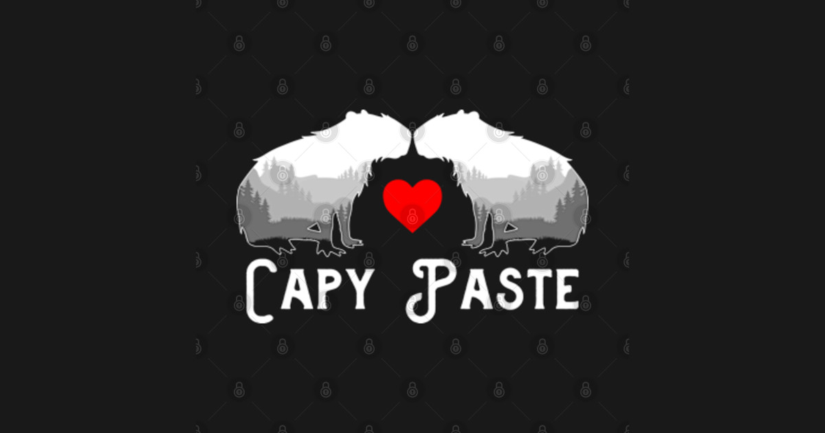 Capybara | Capy Paste | Capy And Paste - Funny Capybara - T-Shirt ...