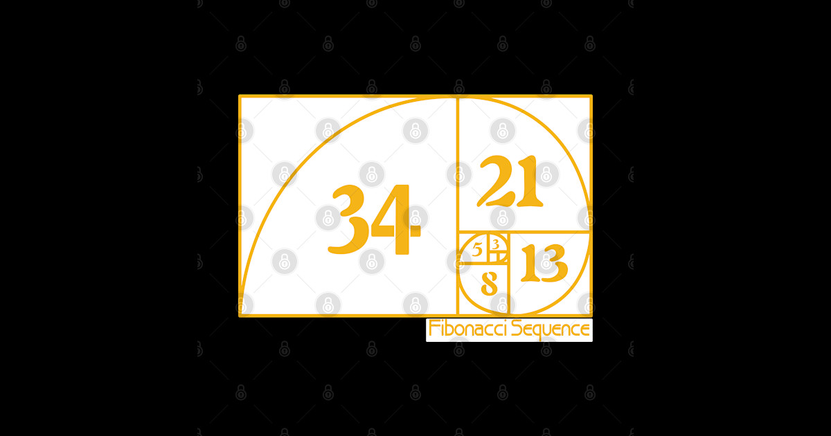 Fibonacci sequence - Fibonacci Sequence - Sticker | TeePublic