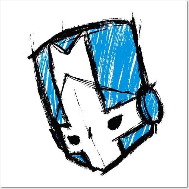 how to draw a castle crasher knight