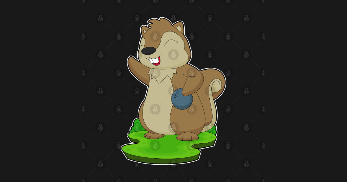 Squirrel Bowling Bowling ball - Bowling - T-Shirt | TeePublic