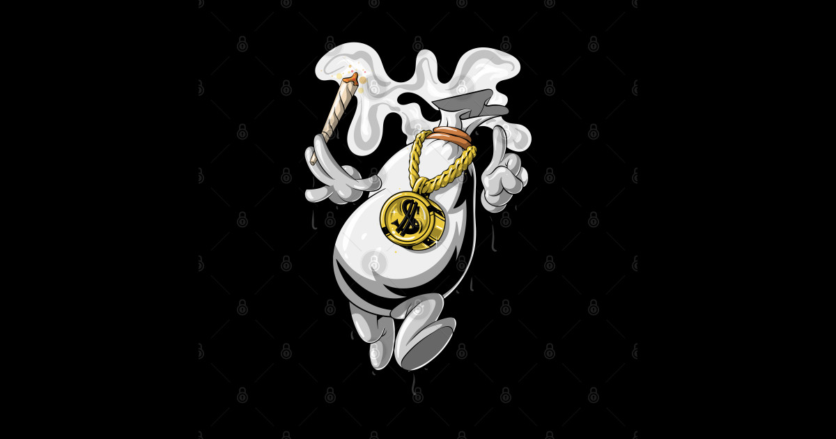 Graffiti Money Bag - Money Maker - Sticker | TeePublic