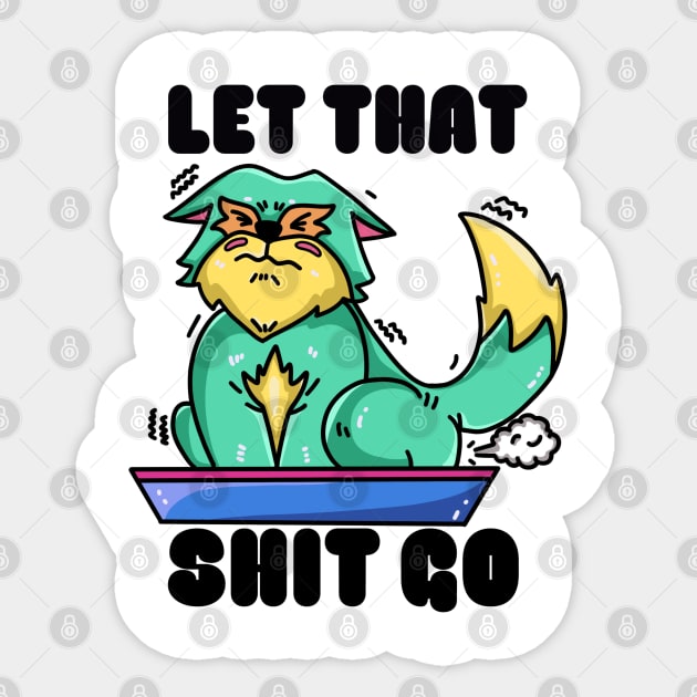 Cute Cat Poop - Poop Cat - Sticker | TeePublic
