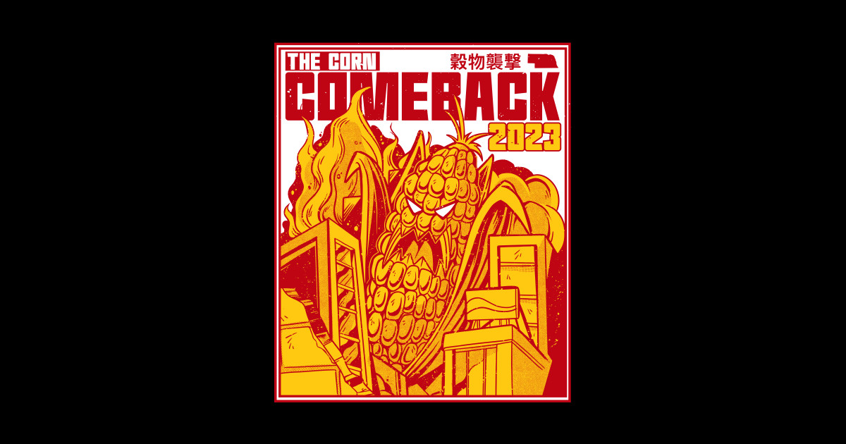 The Corn Comeback 2023 // Funny Nebraska Corn Monster Cool Manga Comic ...