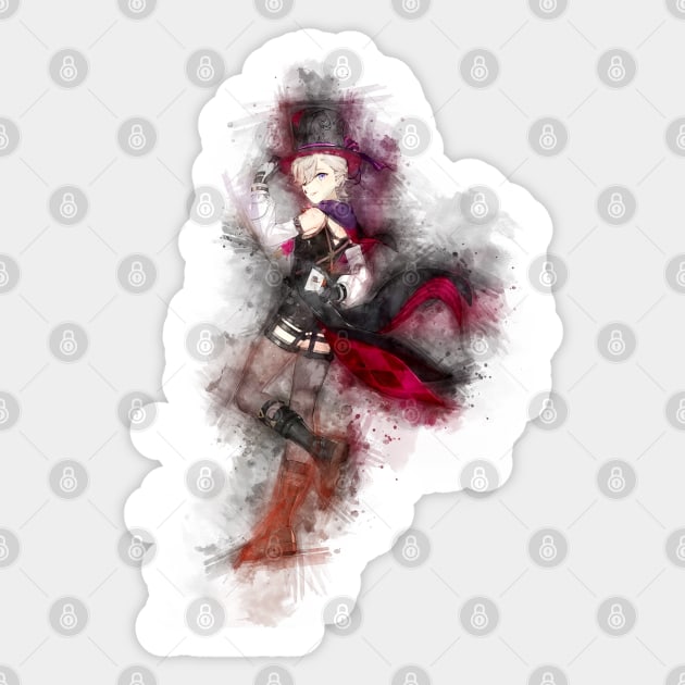 Lyney - Genshin Impact (Watercolor) - Lyney - Sticker | TeePublic