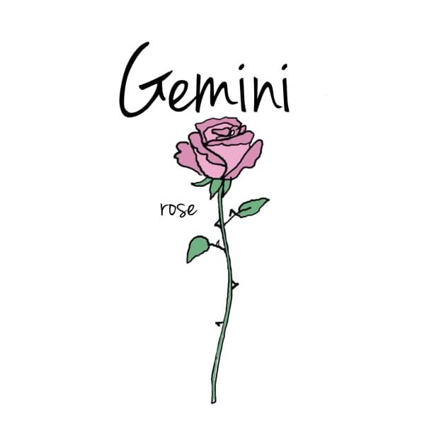 Gemini zodiac sign flower art - Zodiac Signs - T-Shirt | TeePublic