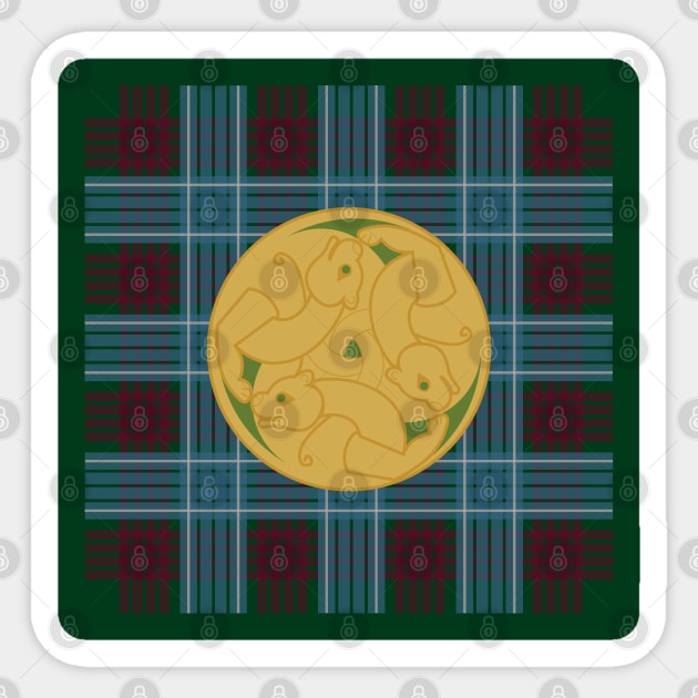 Merida Three Bears Medallion - Merida - Sticker | TeePublic