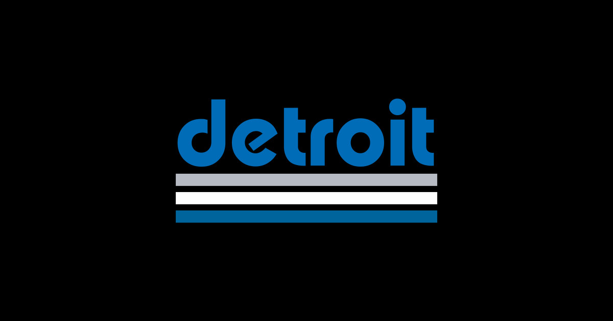 Retro Detroit Stripes - Detroit - Sticker | TeePublic