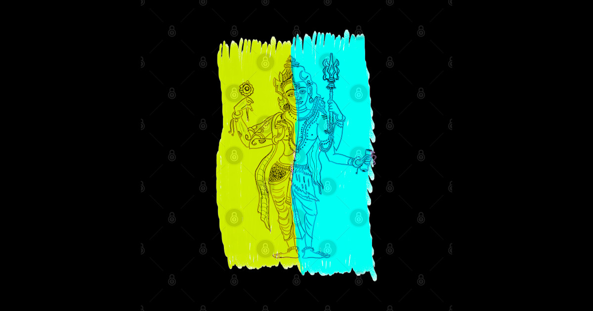 "HARIHARA" Hindu God SHIVA AND VISHNU IN ONE AVATAR. - Hindu Art ...