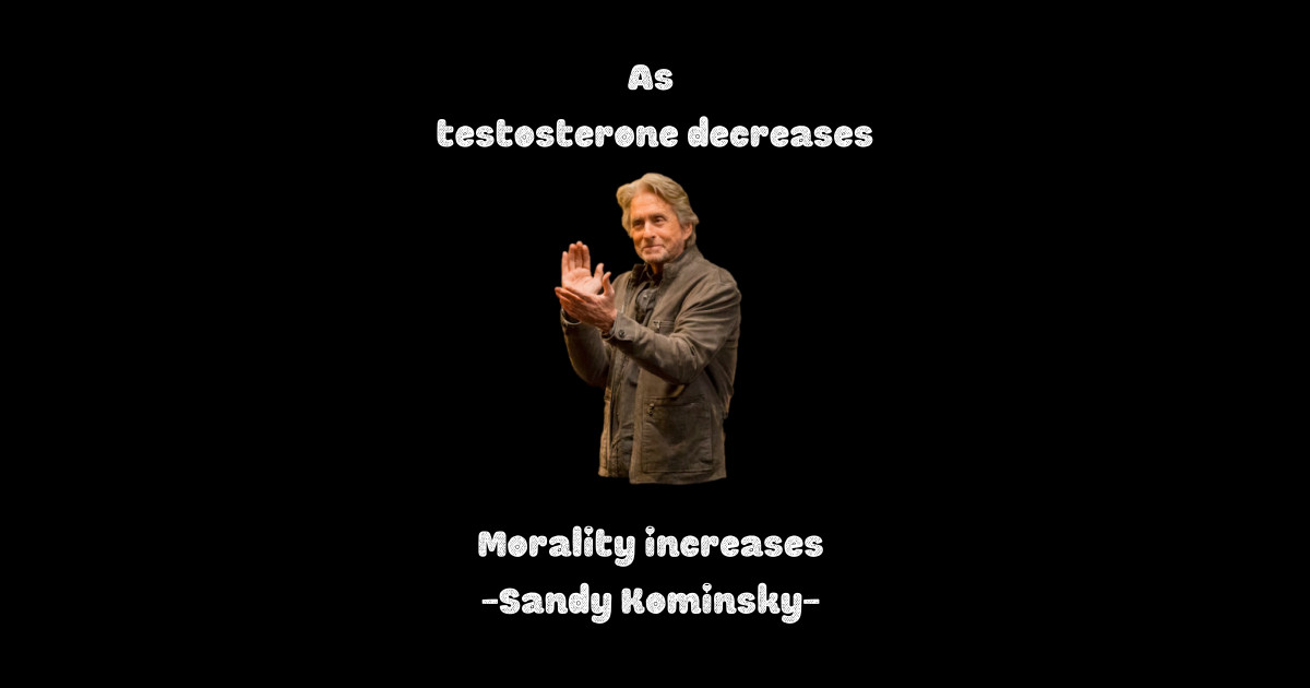 As testosterone decreases, morality increases - Old Age Humor - Sticker ...