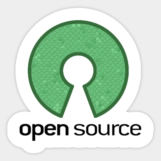 Open source Logo - Open Source Logo - Sticker | TeePublic