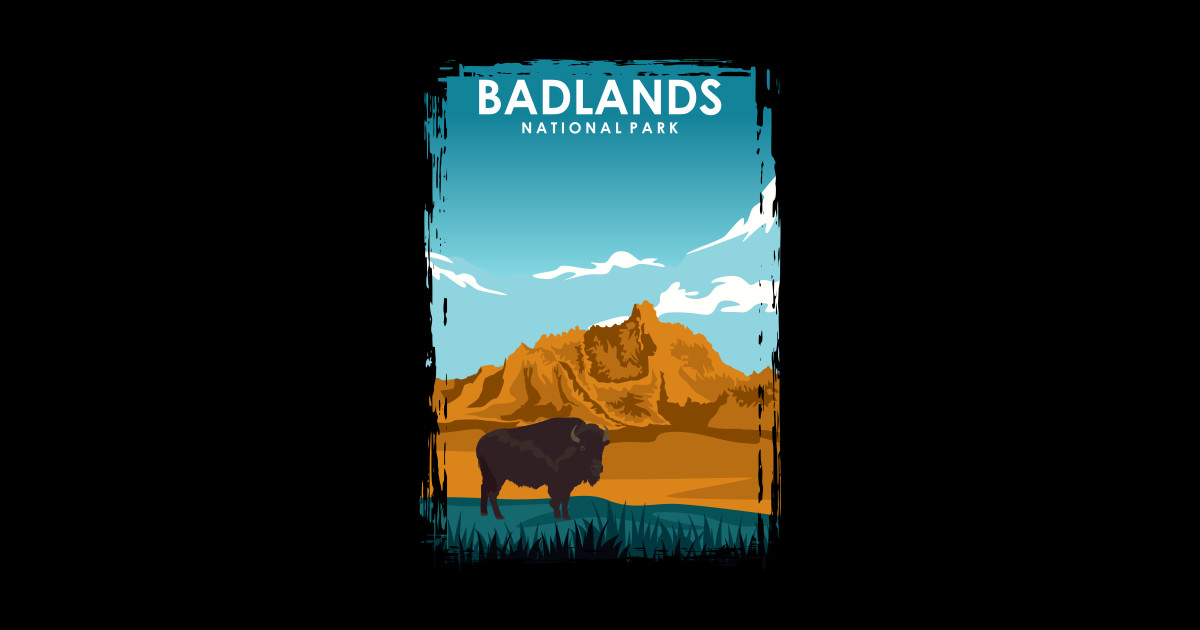 Badlands National Park - Badlands - Sticker | TeePublic