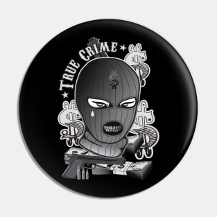 True Crime Club Warning Sign True Crime Pins and Buttons for Sale ...