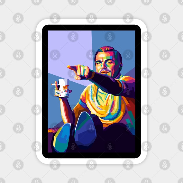 Leonardo Dicaprio Pointing Meme Pop Art - Meme - Magnet | TeePublic