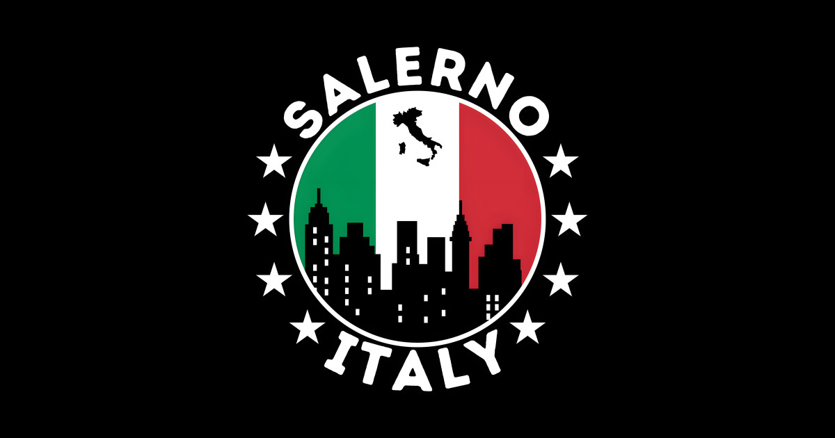 Salerno City Skyline, Italian Flag - Made In Salerno - Sticker | TeePublic