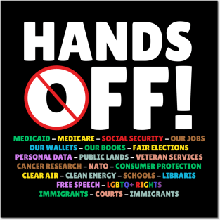 Hands Off Protest Political Activism Posters and Art Prints for Sale ...