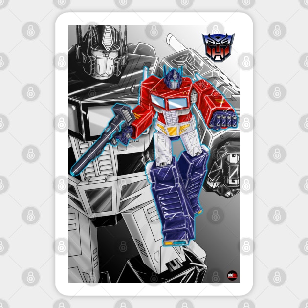 Transformers Optimus Prime - Transformers Optimus Prime - Sticker ...