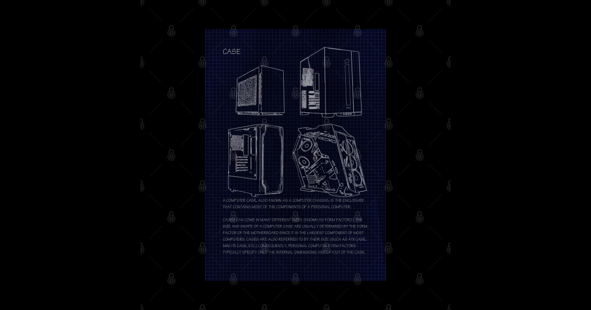 PC Case - Pc Builder - Sticker | TeePublic