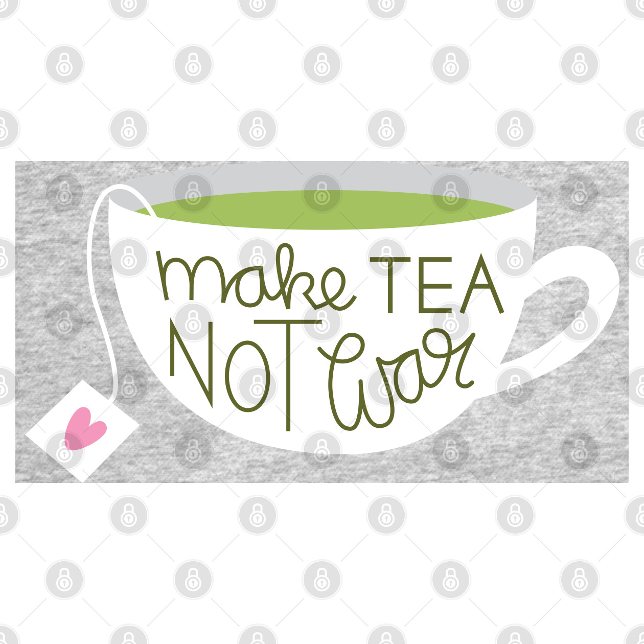 Make Tea Not War - Make Tea Not War - Long Sleeve T-Shirt | TeePublic