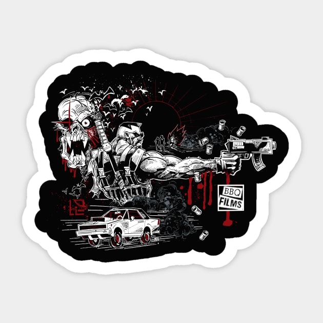 Blade Blood Rave - Bbqbladerave - Sticker | TeePublic