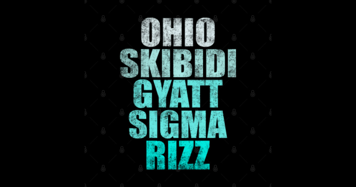 Ohio Skibidi Gyatt Sigma Rizz Funny Meme - Meme Lover - Sticker | TeePublic