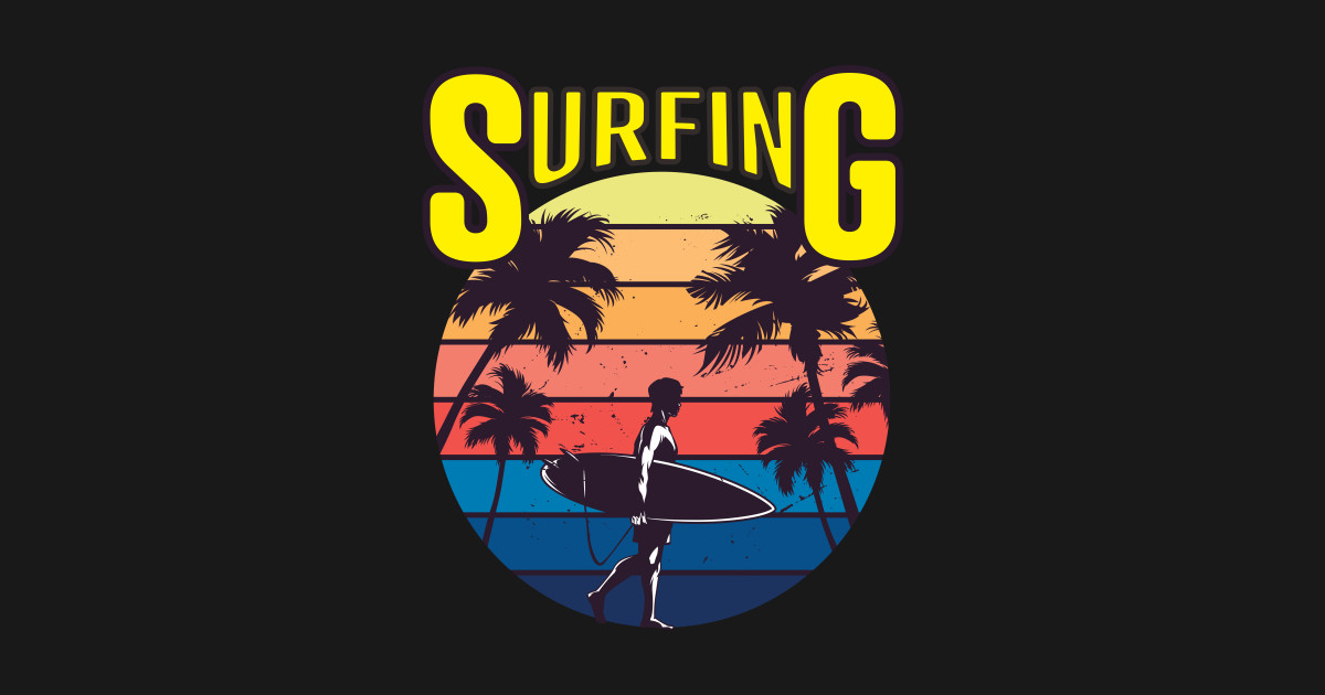 beach - Surfing - T-Shirt | TeePublic
