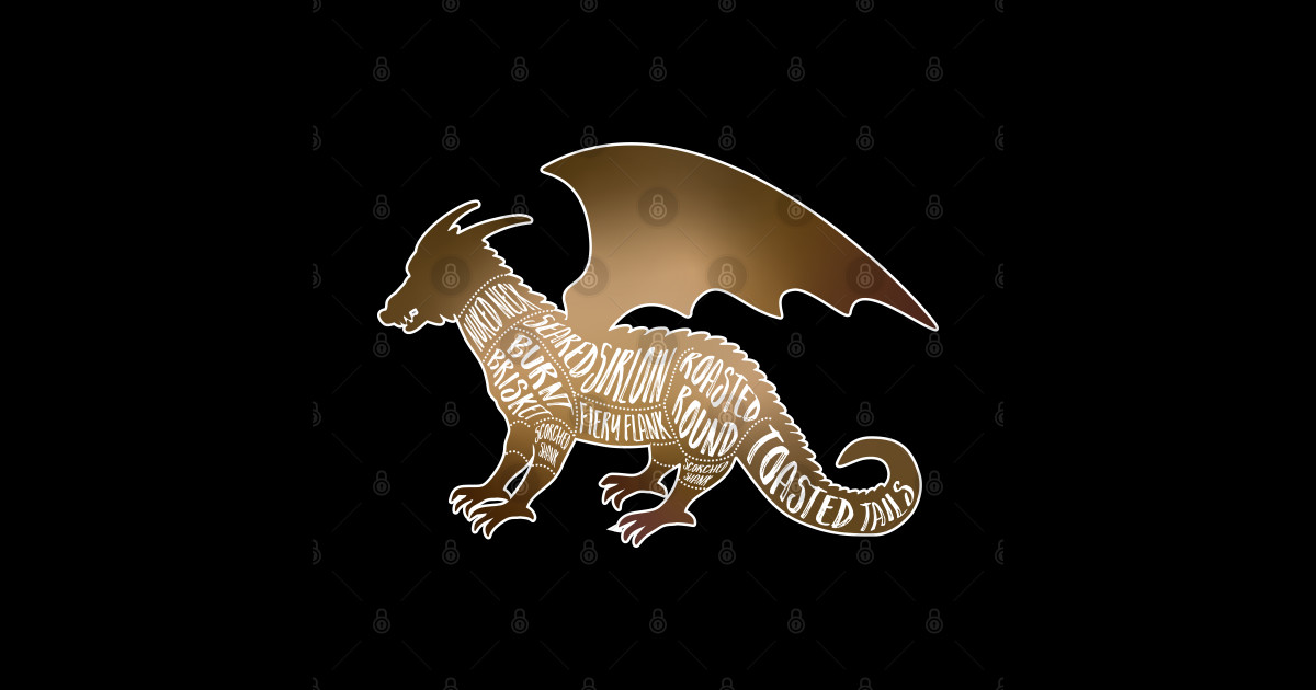 Bronze Dragon - Fantasy Butcher Cuts of Meat - Dragon - Posters and Art ...
