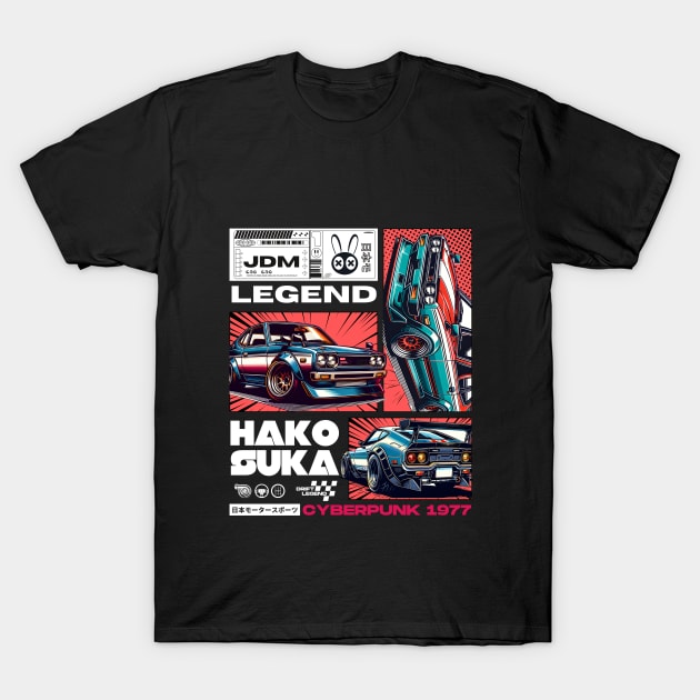 Retro Comic Book Hakosuka JDM Japanese Cyberpunk - Jdm - T-Shirt ...