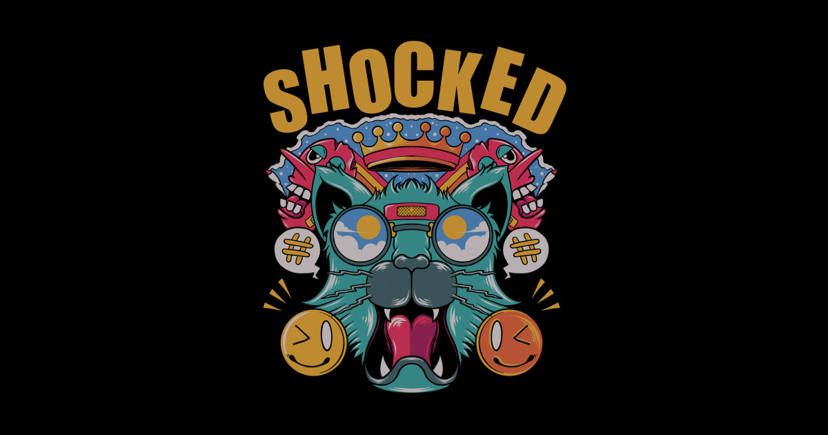 Shocked face - Animal - Posters and Art Prints | TeePublic
