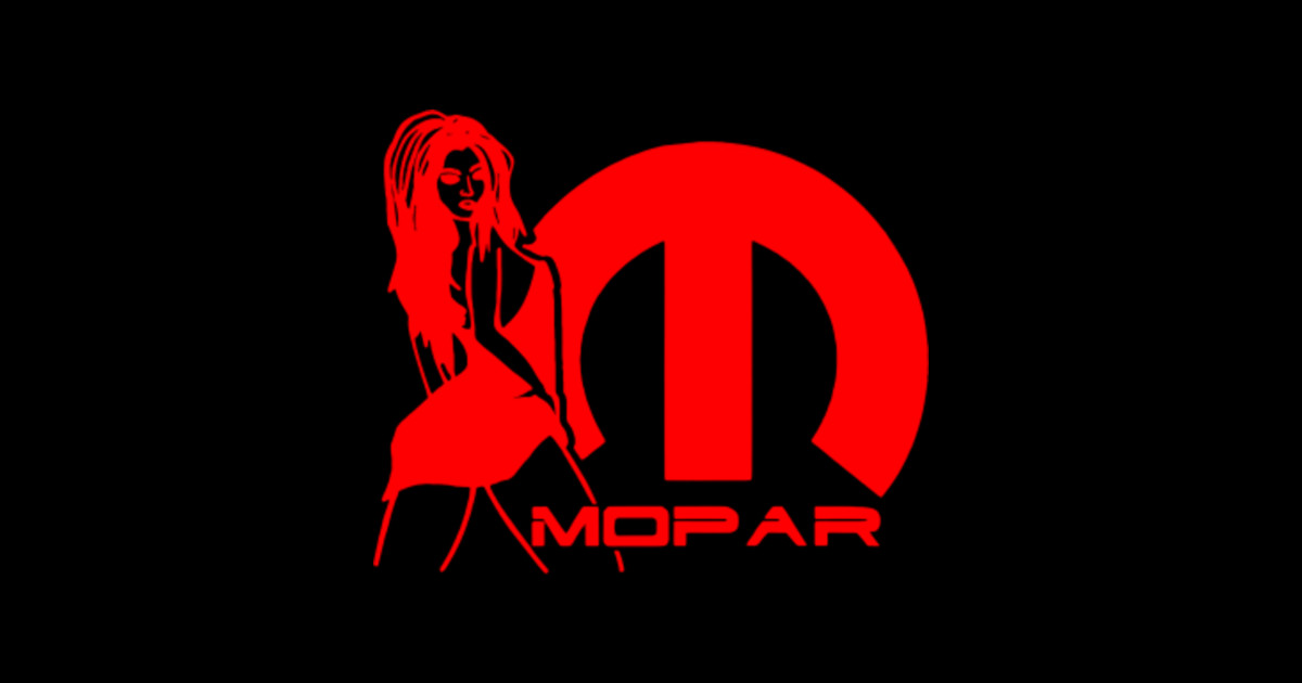 Mopar Pin-Up Silhouette - Mopar - Sticker | TeePublic