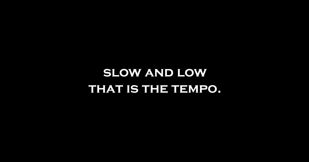 SLOW AND LOW THAT IS THE TEMPO. - Beastie Boys - Sticker | TeePublic