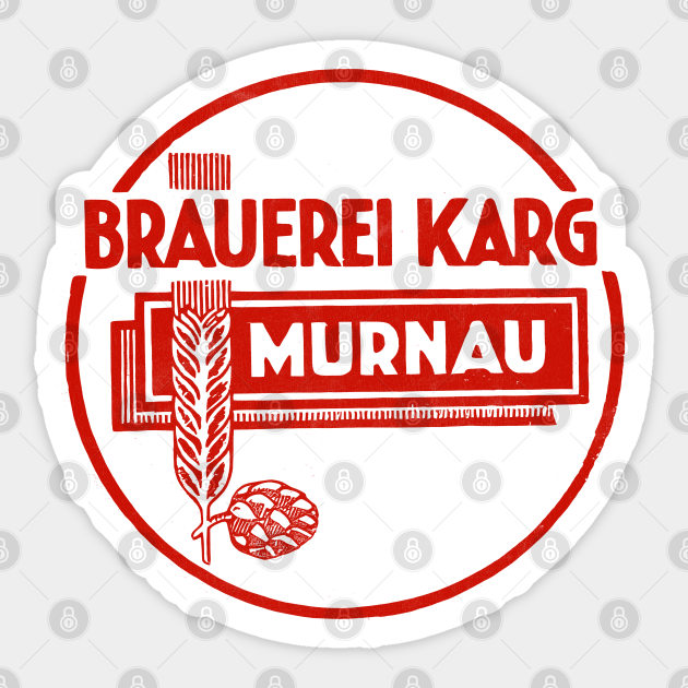 Brauerei Karg --- Brewery Logo -- Vintage Aesthetic - Brewery - Sticker ...
