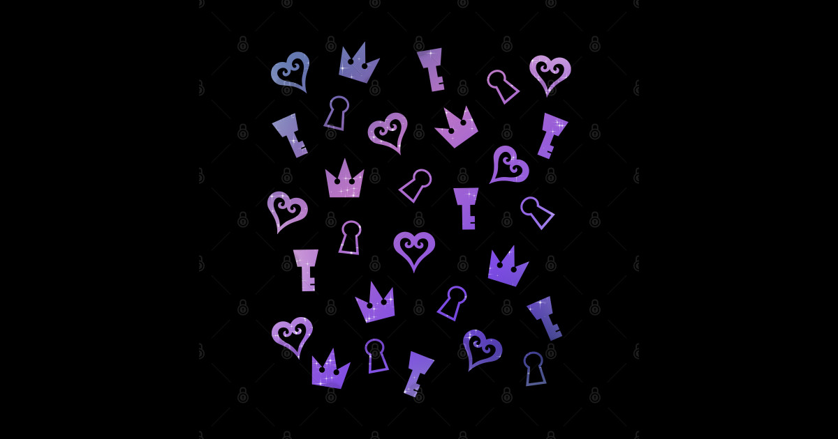 Kingdom Hearts pattern - Manga - Posters and Art Prints | TeePublic