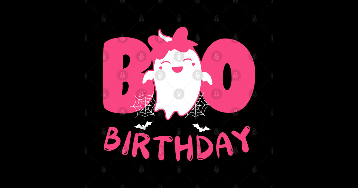 Funny Cute Pink Boo Birthday - Halloween - Posters and Art Prints ...
