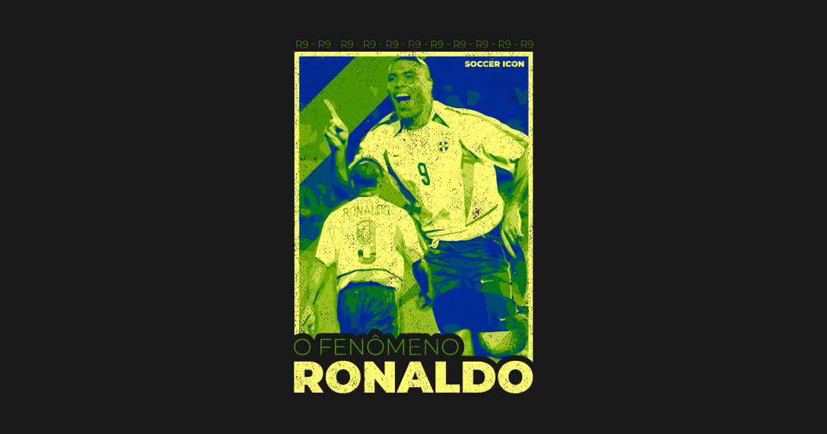 Ronaldo - Street Art - Soccer Icons - Ronaldo - T-Shirt | TeePublic