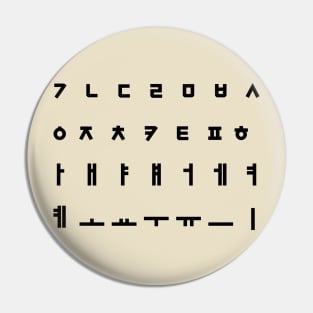 Korean Alphabet Hangul Language Pins and Buttons for Sale | TeePublic