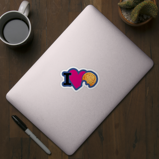 I Love Cookies - Cookie - Sticker | TeePublic