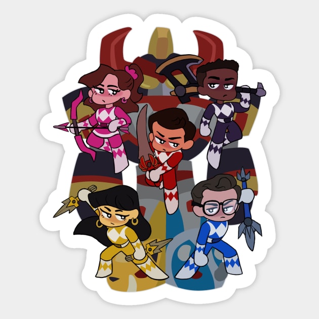 It's Morphin Time - Megazord - Power Rangers - Sticker | TeePublic