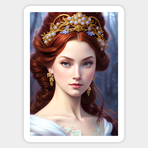 Princess Anna Painting - Princess - Sticker | TeePublic