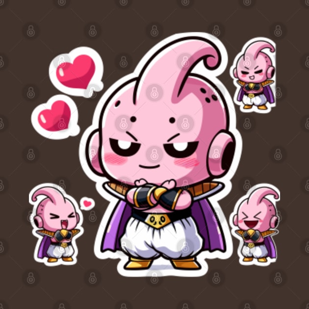 Loveable Buu Variations: Chibi Sticker Set - Dragon Ball Z - T-Shirt ...