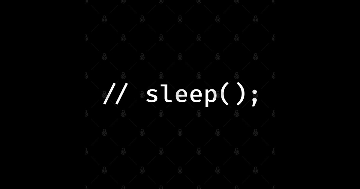 No Sleep - Code - Sticker | TeePublic