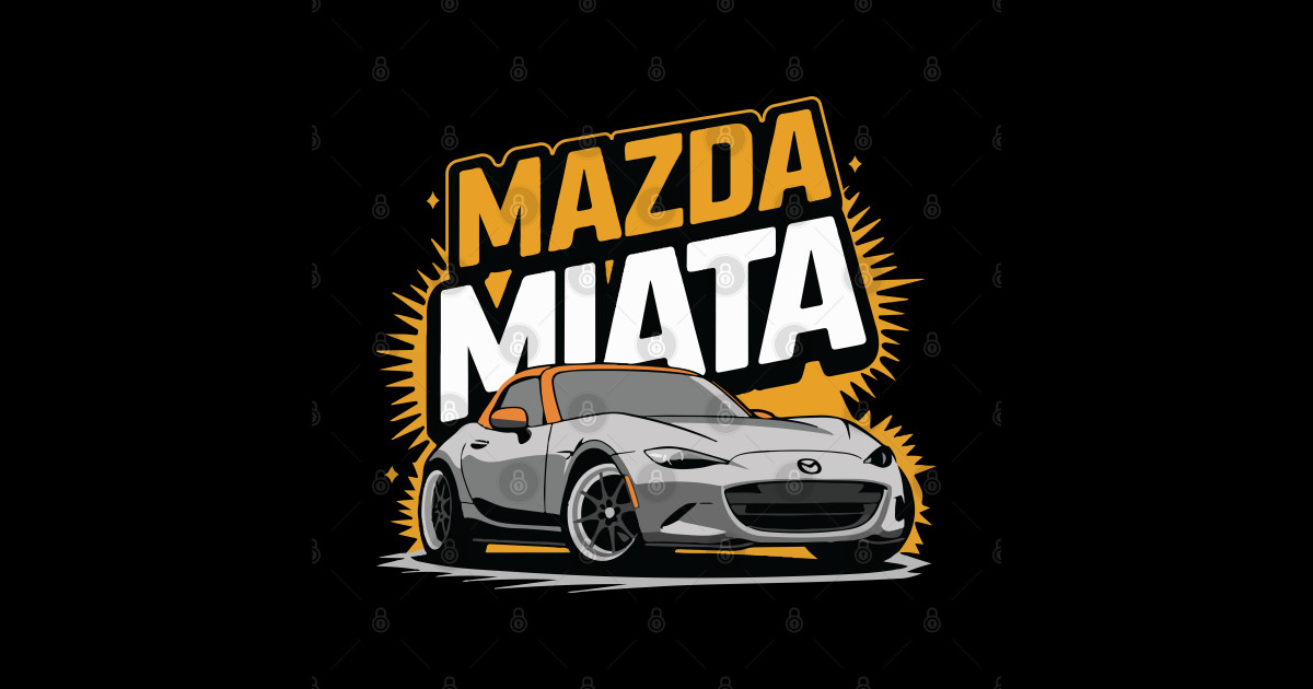 Mazda Miata JDM Drift Car Art Funny Gift - Mazda Miata - Sticker ...