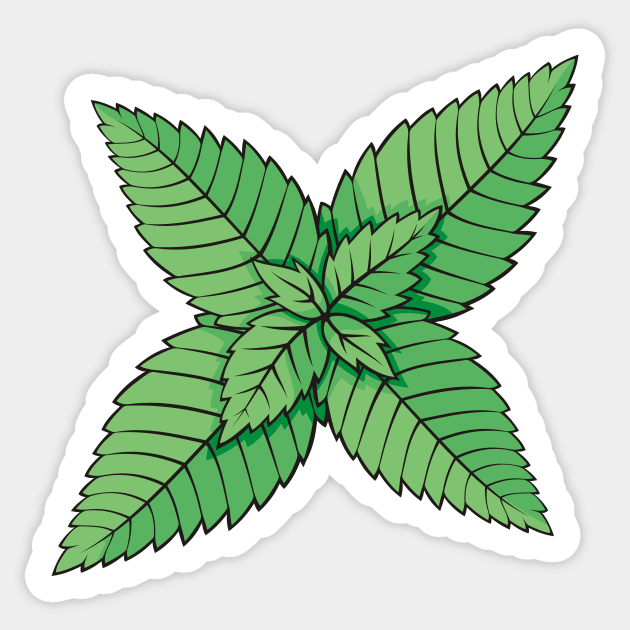 mint leaf illustration